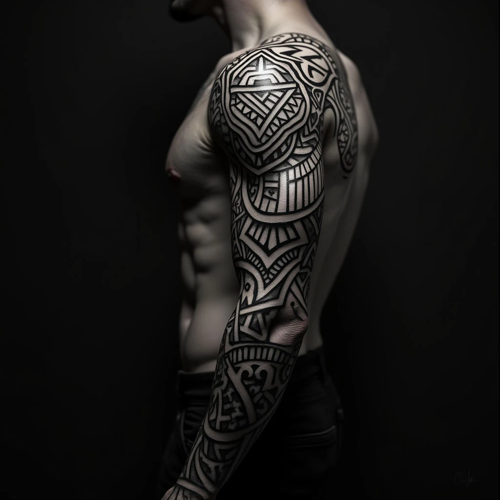 Black Tattoo Sleeve Ideas: A Respectful Exploration - TattoosTours