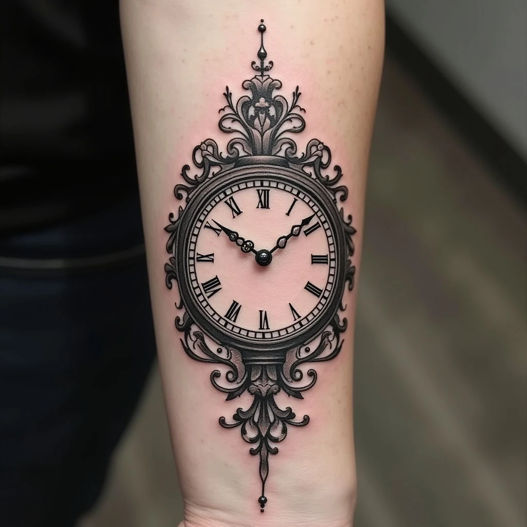 Unveiling the Symbolism of Clock Hand Tattoos: Time, Memory & Elegance ...