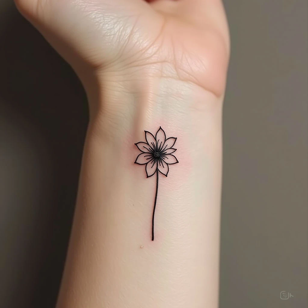 Small & Easy Flower Tattoo Designs: A Guide to Blossoming Beauty ...