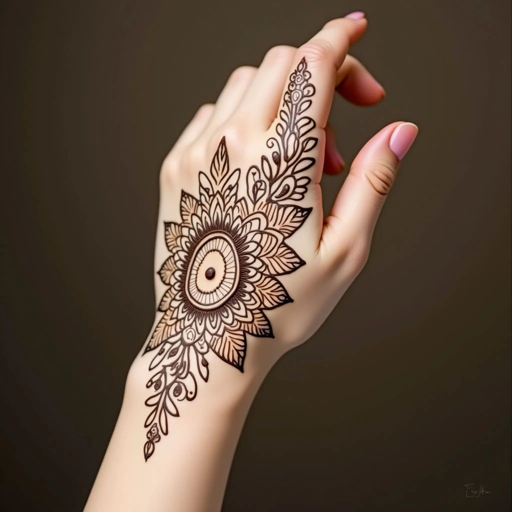 Easy Mehndi Designs for Front Hand - A Beginner's Guide - TattoosTours