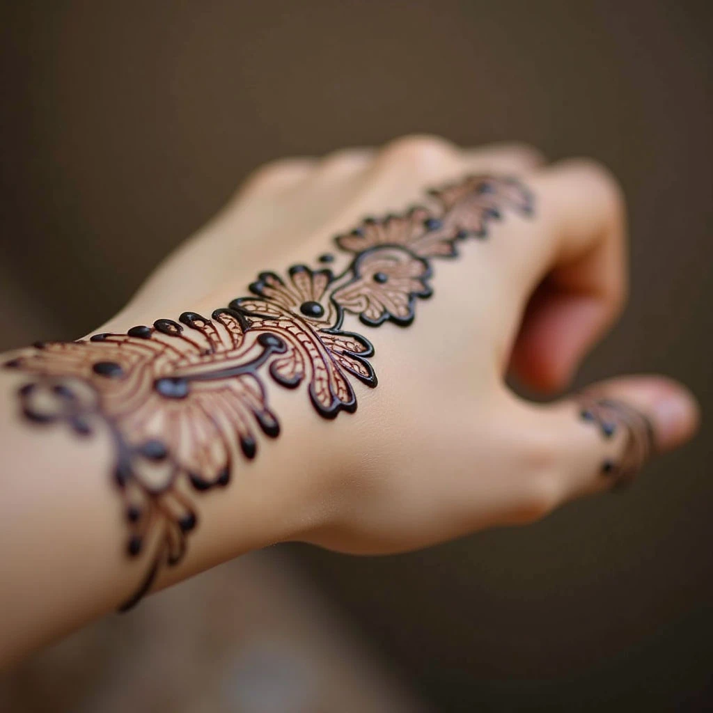 Simple Mehndi Designs for Your Back Hand: A Beginner's Guide - TattoosTours
