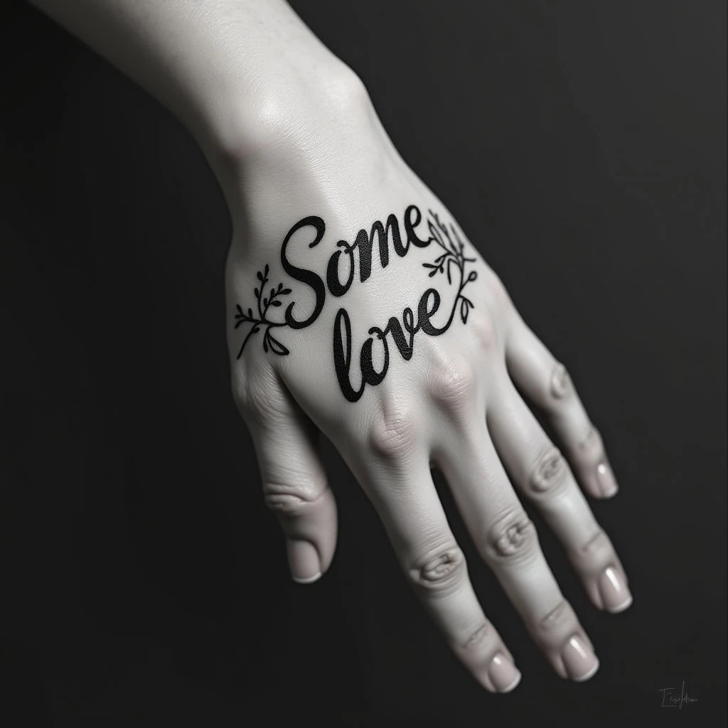 Side Hand Name Tattoo Designs for Women: Inspiration & Placement Ideas ...