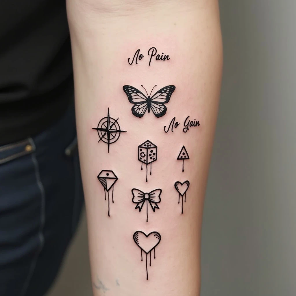 Delicate Linework Tattoos: Butterflies, Script & Symbols - TattoosTours