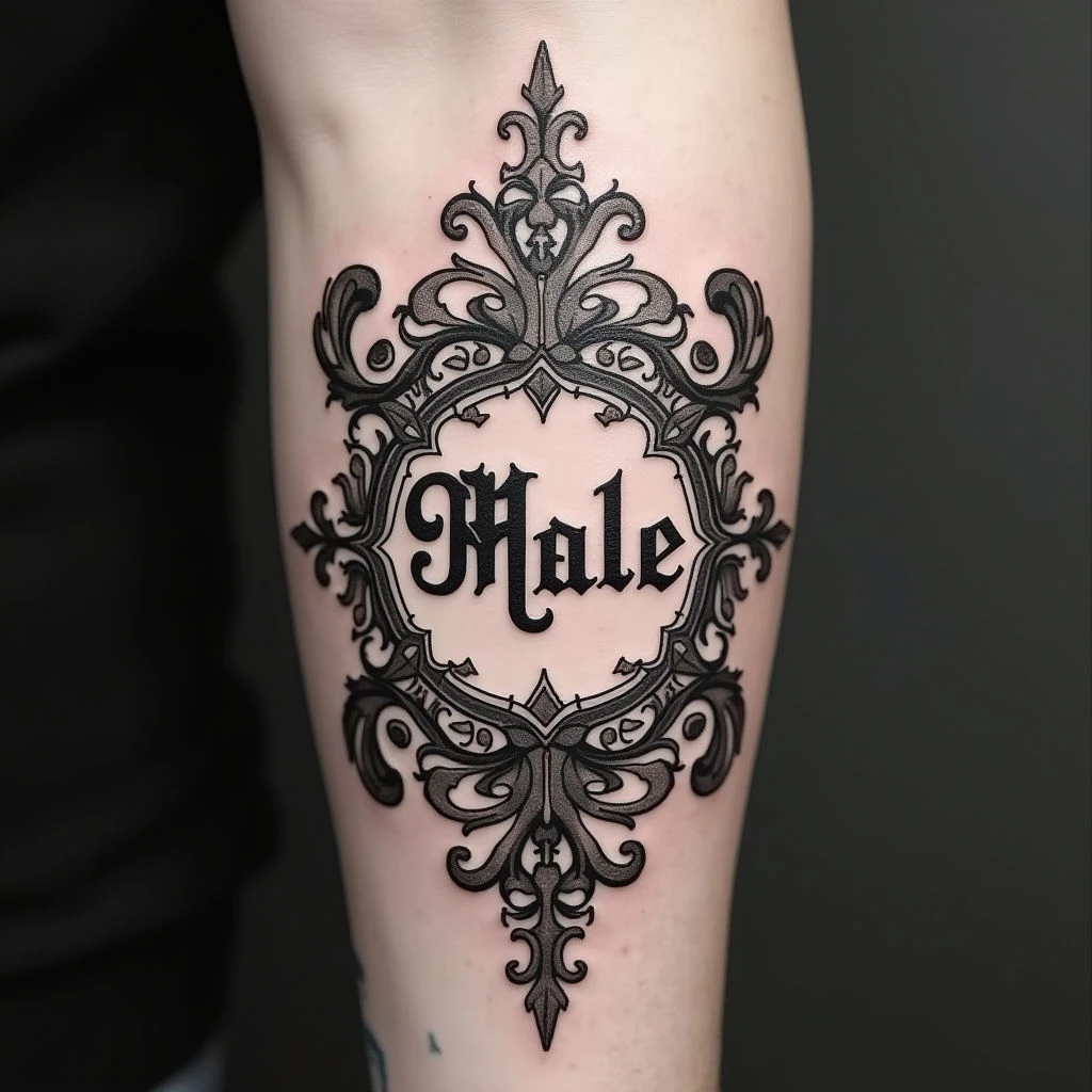 Tattoo Name Ideas for Men: Elegant Ornamental Designs - TattoosTours